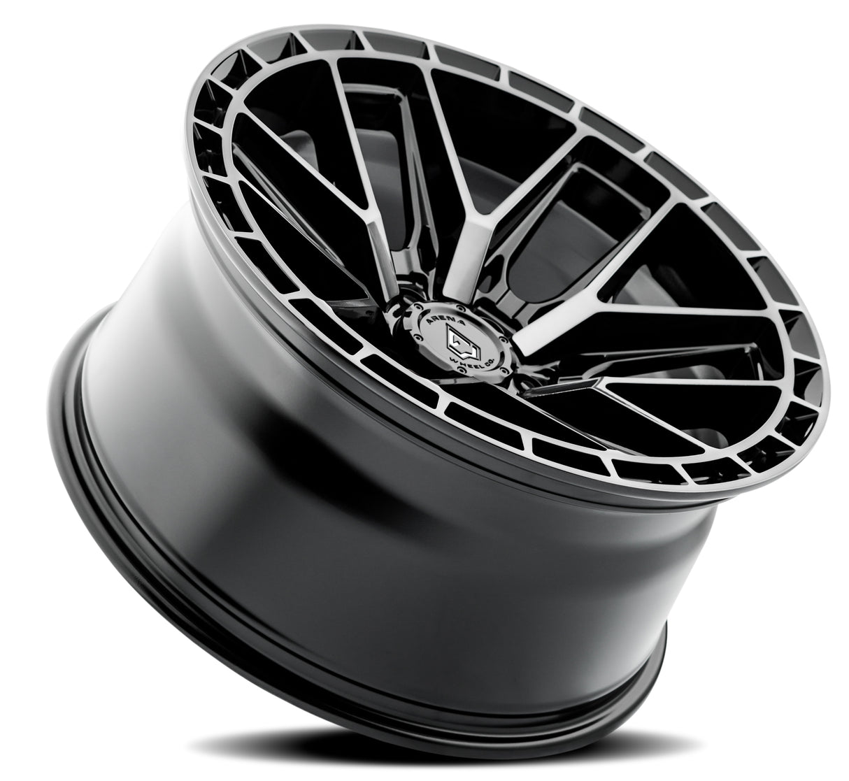 20x10 Arena Wheel Battle Glossy Black Machined Ddt Face And Lip 6x139 ...