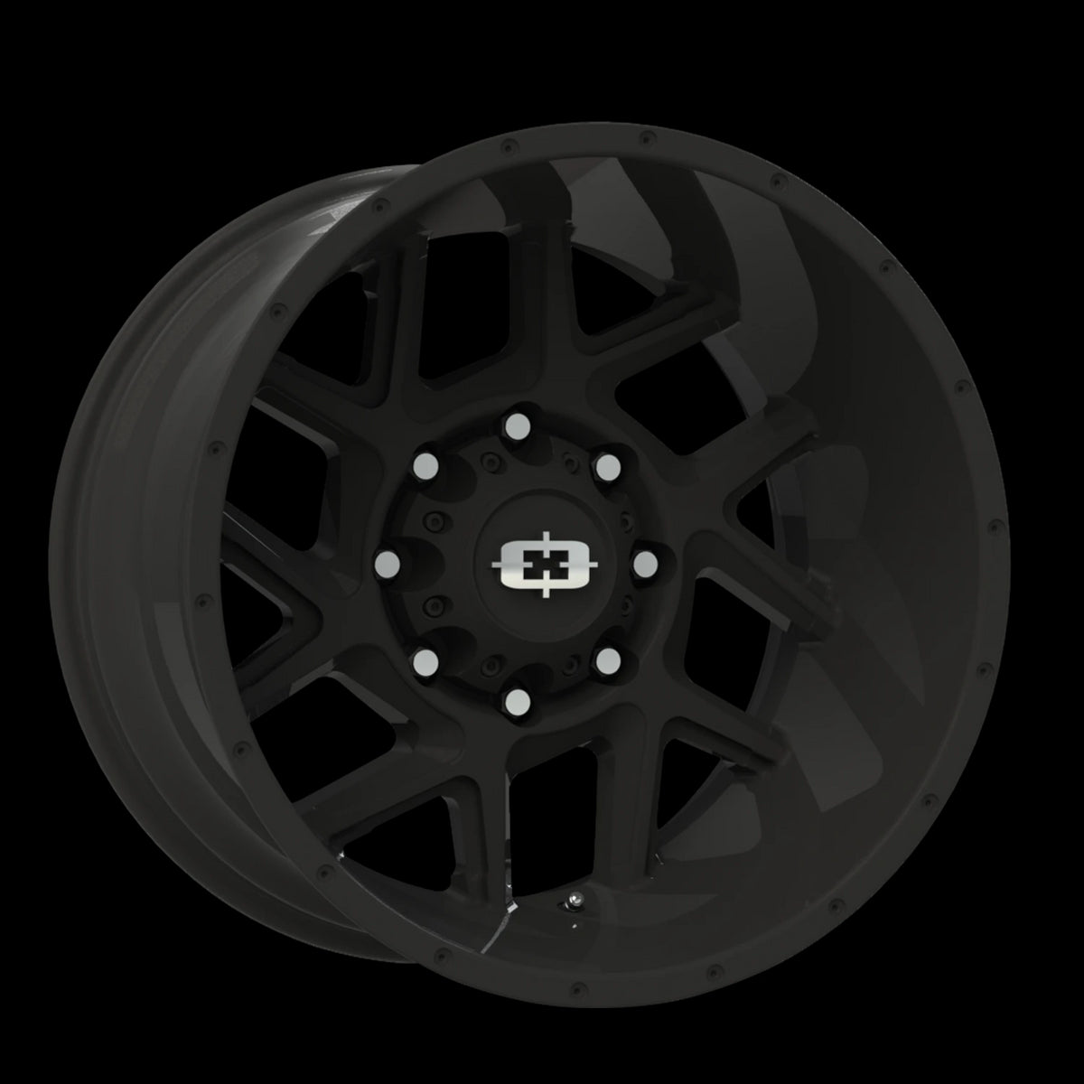 20x10 Vision 360 Sliver Satin Black Wheel 8x165.1 ET-25 CB125.2 – Tire ...